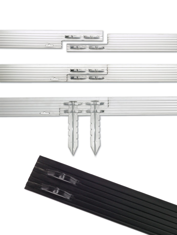 1/8" x 4" Black Anodized Aluminum Edging - Sureloc Florida